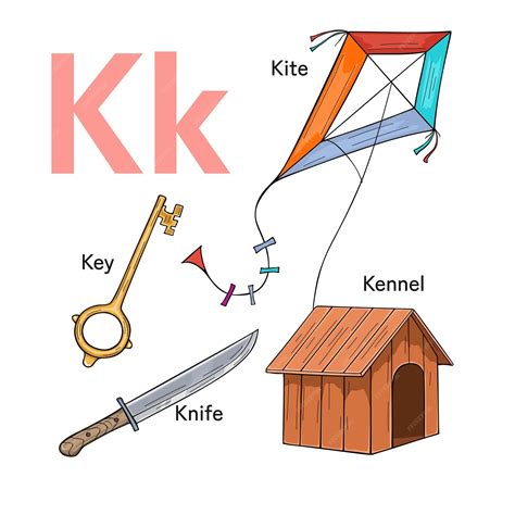 Premium Vector English Alphabet The Letters K Preschool And School