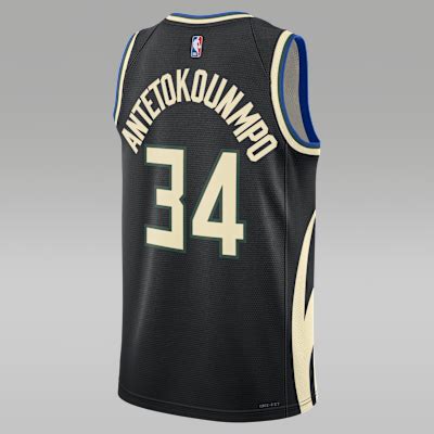 Milwaukee Bucks Statement Edition Mens Jordan Dri Fit Nba Swingman Jersey