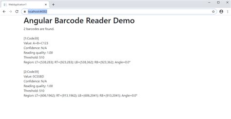 Recognize Barcodes In Image In ASP NET Core Application With Angular