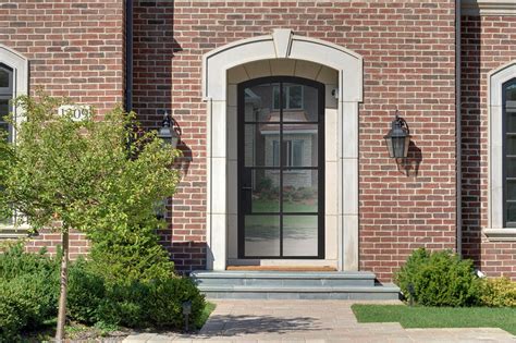 Arch Modern Glass And Metal Front Doors Custom Steel Doors Chicago