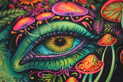 Premium Photo Beyond The Veil Psychedelic Art Unveiling Cosmic Connections