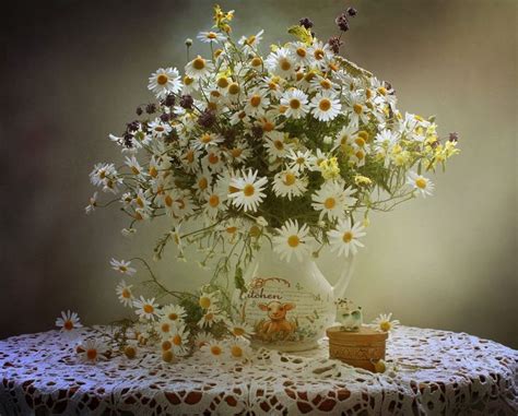 Букет ромашек 62 фото Vase Floating Flowers Bouquet