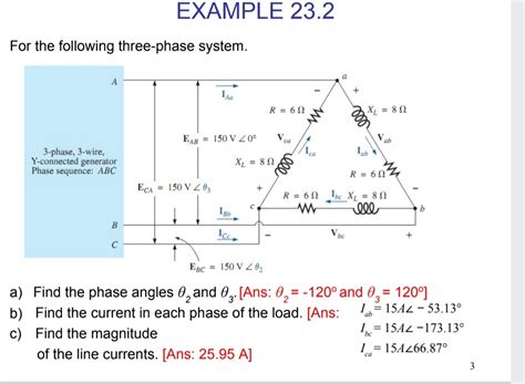 Answered For The Following Three Phase System R Bartleby
