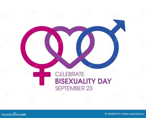 Celebrate Bisexuality Day Vector Stock Vector Illustration Of