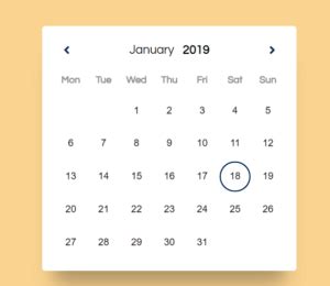 15 CSS Calendars CodeWithRandom