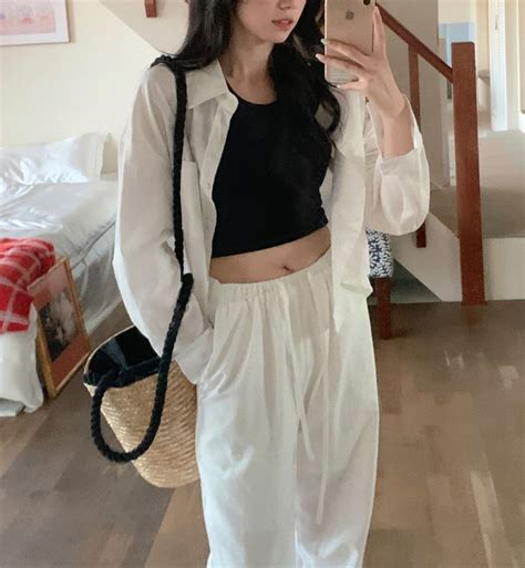 더블제이 24ss 신상 긴팔 셔츠 남방 밴딩 와이드 린넨 팬츠 코디 화이트 언발 세미 시스루 레이어드 Nb 시원한 아이보리 롱 Pt 개별 세트 구매 가능 여름 휴양지