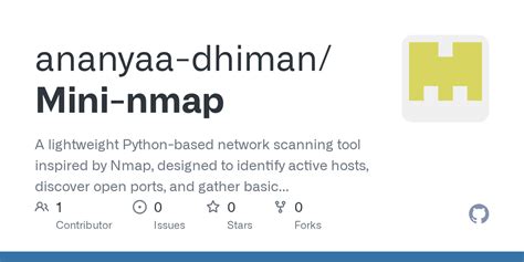 Github Ananyaa Dhimanmini Nmap A Lightweight Python Based Network