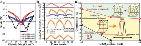 Variation Of Extrinsic And Intrinsic Contribution On The Lattice Strain