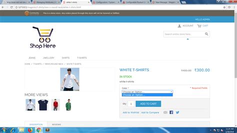 Dropdown Not Showing Options Of Configurable Produ Magento Forums