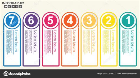 Timeline Infographics Design Template Options Process Diagram Vector Eps10 Illustration Stock