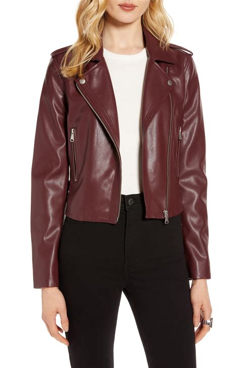Halogen® Faux Leather Moto Jacket Nordstrom Faux Leather Moto