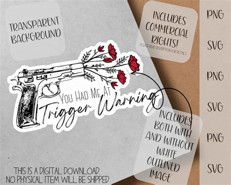 You Had Me At Trigger Warning Smut Romance Booktok Png Booktok Svg Spicy Romance Dark