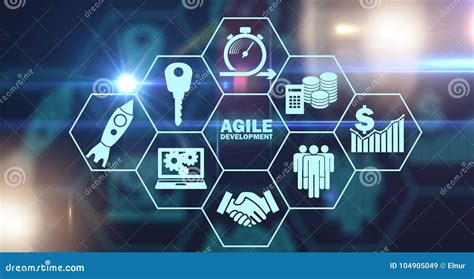 The Concept Of Agile Software Development Stock Illustration