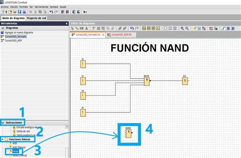 Función NAND LOGO Siemens cómo funciona y ejemplos paso a paso tecnoplc