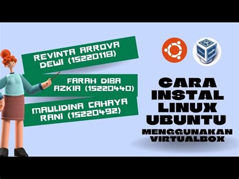 CARA INSTAL LINUX UBUNTU MENGGUNAKAN VIRTUALBOX YouTube