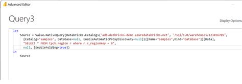 Databricks Power Bi Connector Now Supports Native Query Databricks Blog