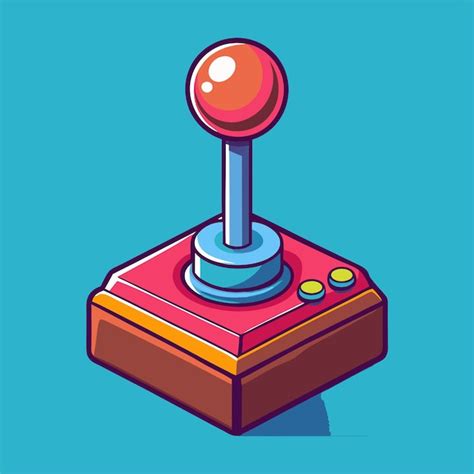A Red Button With A Red Ball On It Premium Ai Generated Vector