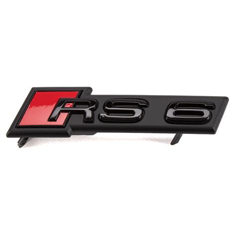 Audi Rs6 Gloss Black Front Grille Badgeemblem 2020