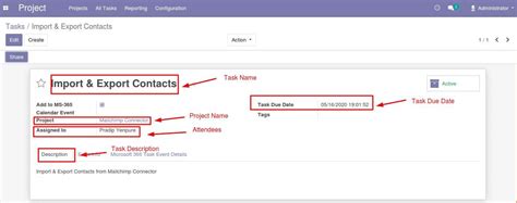 Odoo Project Task Microsoft Office 365 Calendar Integration Macrofix
