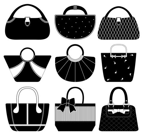 Handbag Purse Set 342151 Vector Art At Vecteezy
