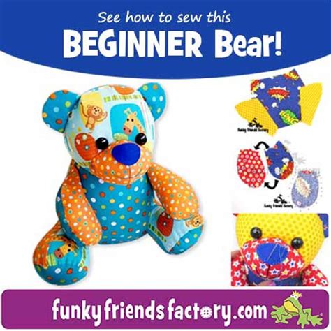 Easy Memory Bear Pattern Ben The Beginner Bear Pattern Pdf Etsy Australia