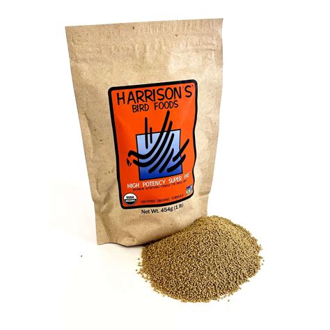 Harrisons Bird Foods High Potency Super Fine Organic Bird Food 1 Lb Bag