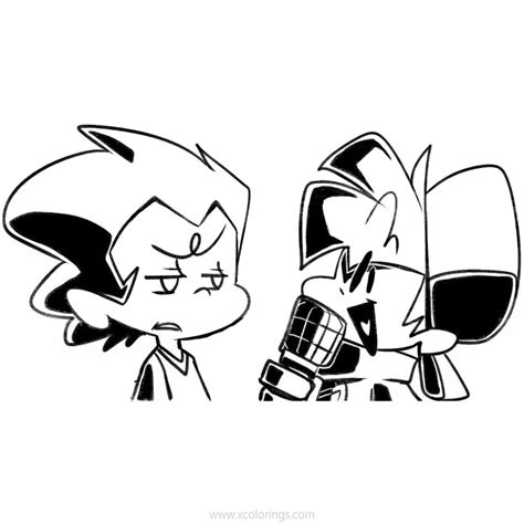 Pico Fnf Coloring Pages Coloring Pages