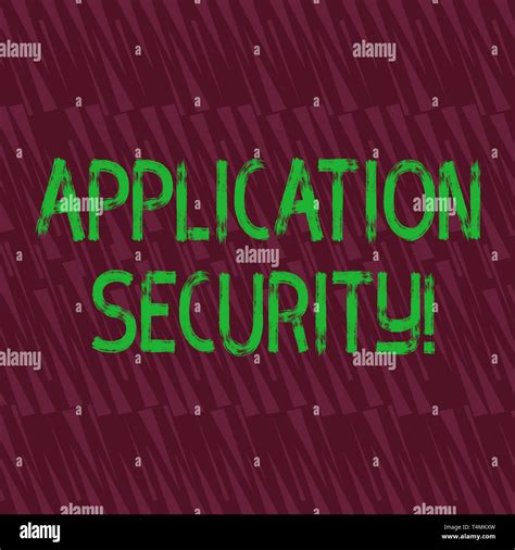 Conceptual Hand Writing Showing Application Security Concept Meaning Methods To Protect