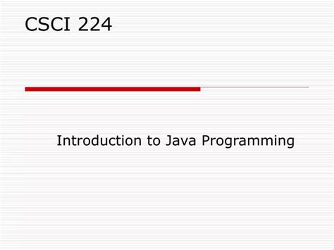 Ppt Csci 224 Powerpoint Presentation Free Download Id6310102