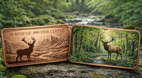 10z Elk Avdp 999 Copper Bar Northern Treasures
