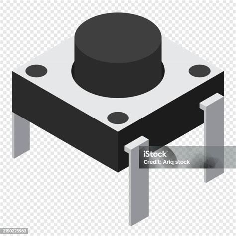 푸시 버튼 전자 부품 푸시 버튼 아이콘 아이소메트릭 푸시 버튼 아이소 메트릭 전자 부품 벡터 일러스트 레이 션 0명에 대한 스톡 벡터 아트 및 기타 이미지 Istock