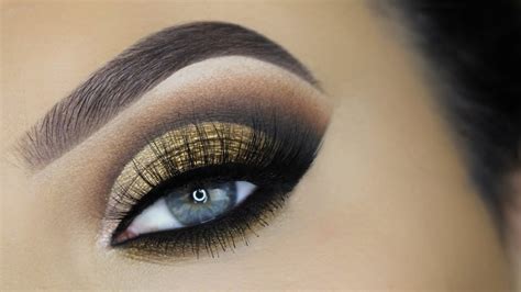 Golden Smokey Cut Crease Tutorial Youtube