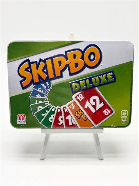 Skip Bo Deluxe Neu Kartenspiel Mit Metalldose Mattel Games In Baden