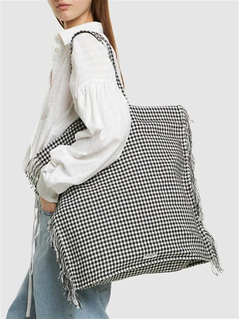 Msgm Maxi Tote Cotton Bag Msgm