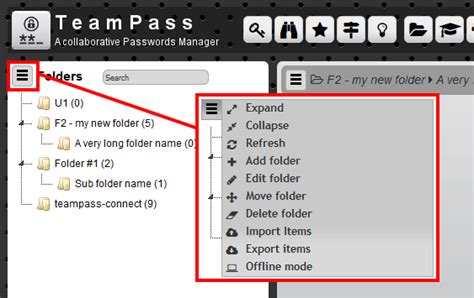 Items Teampass Documentation