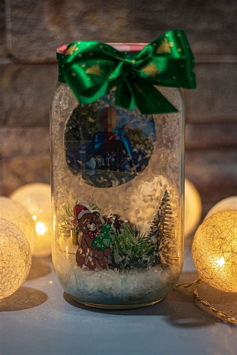 Коледен буркан със снимка Handmasters Bg