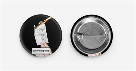 Capitalism Kills Button Custom 38 Mm Round Buttons Free Shipping