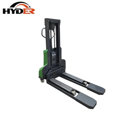 China 300kg Self Loading Electric Stacker Semi Electric Pallet Stacker Lifting 1300mm Forklift