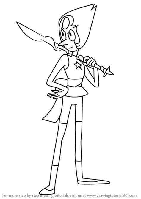 How To Draw New Pearl From Steven Universe Steven Universe Step By Step DrawingTutorials Com