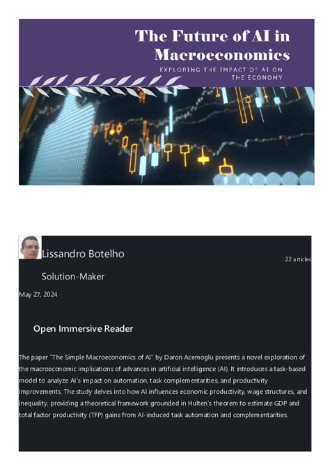 Pdf The Simple Macroeconomics Of Ai