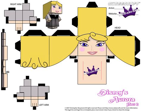 Cubeecraft Of Disneys Princess Aurora From Sleeping Beauty Skgaleana