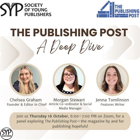 Syp Oxford A Deep Dive With The Publishing Post — Online Panel The