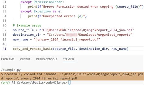Copy Files And Rename In Python