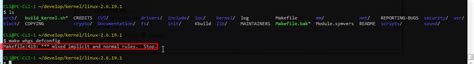 【已解决】cygwin下配置linux内核出错：makefile419 Mixed Implicit And Normal Rules Stop 在路上