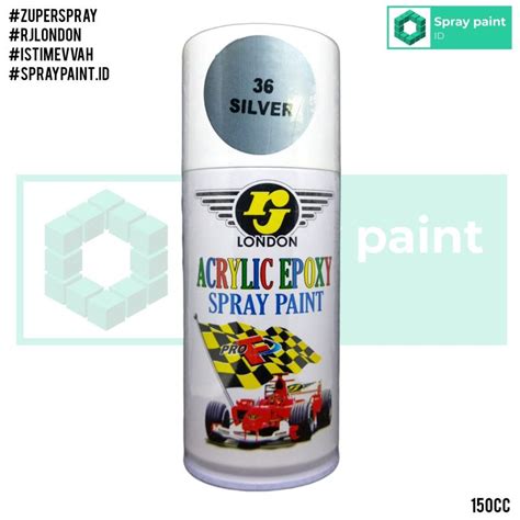 Jual Cat Semprot Warna Silver Rj London 150cc Pilok Pilox Pylok Shopee Indonesia