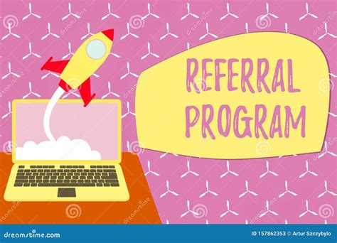 Conceptual Hand Writing Showing Referral Program Business Photo