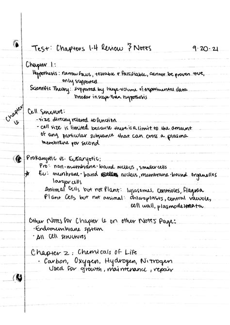 BIO Chapters Notes BIO Studocu