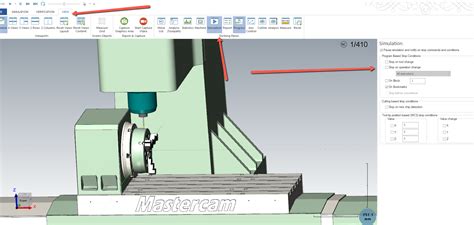 Where To Select Stop Condition Options In Machine Simulation