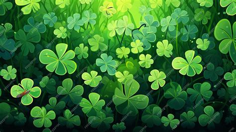 Premium Ai Image Hidden Clover Patch With Four Leaf Clovers Beautiful