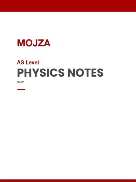 Mojza As Physics Pdf